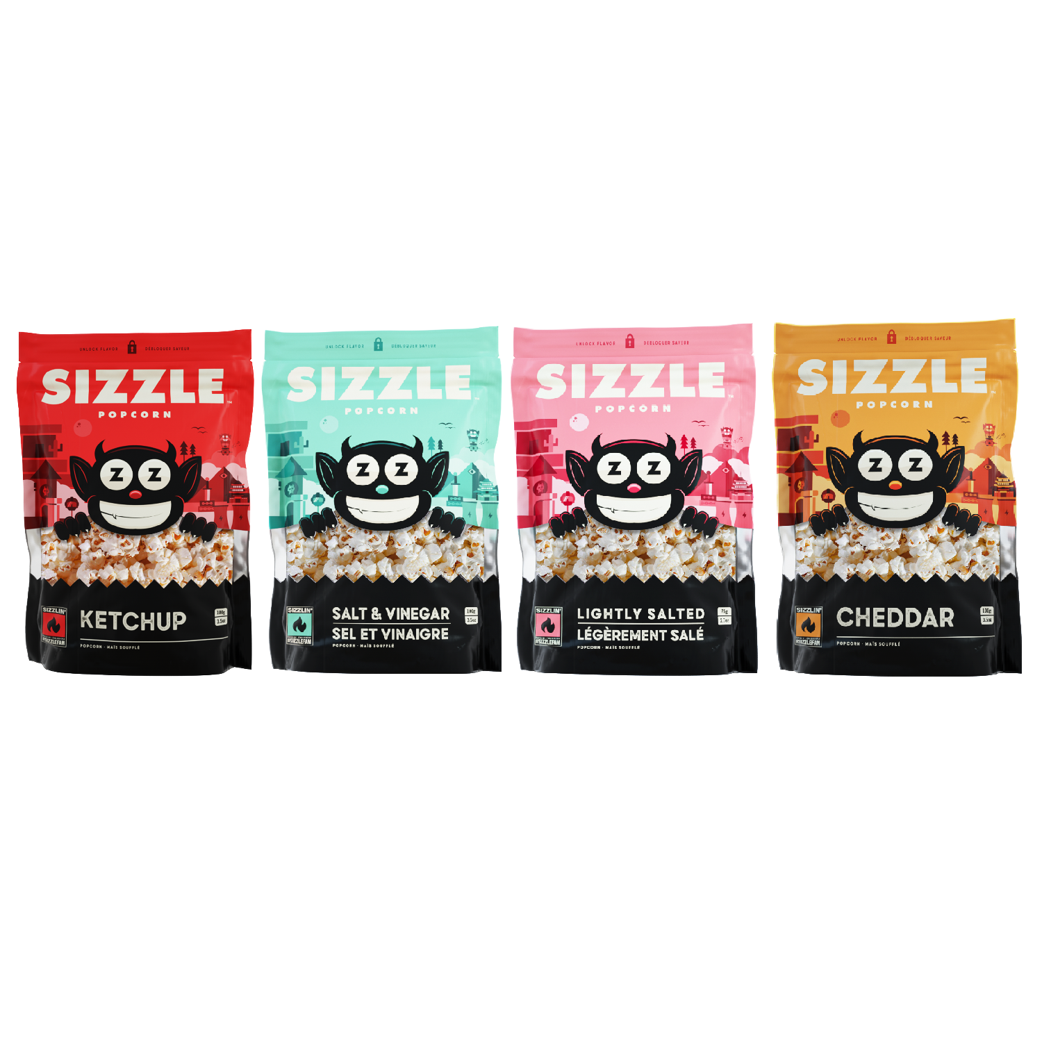 Sizzle Popcorn Four Pack | The Best Snack for Gaming and Esports