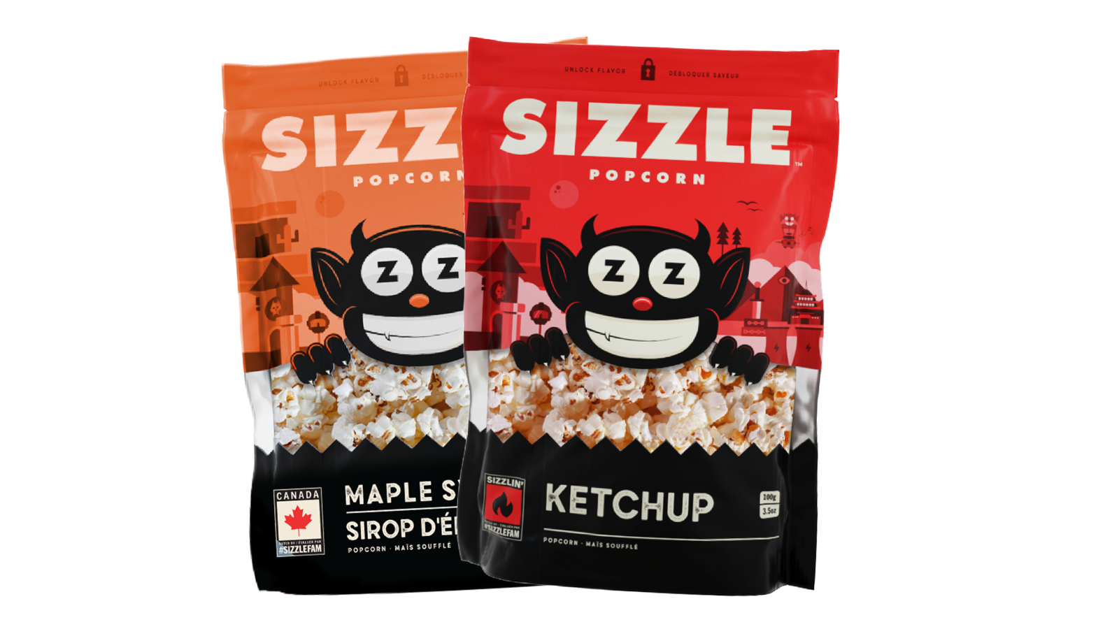 Combo 2-Pack Popcorn | Gaming and Streaming Snack | Sizzle Popcorn