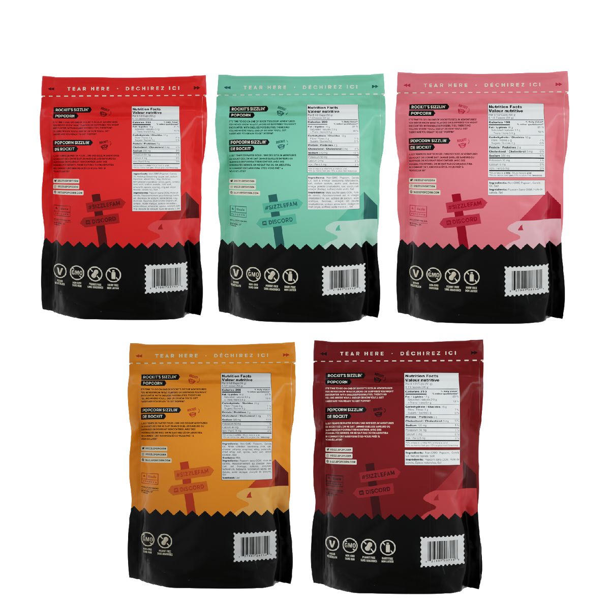Ultimate Sizzle Popcorn Five Pack | Gaming and Streaming Snack